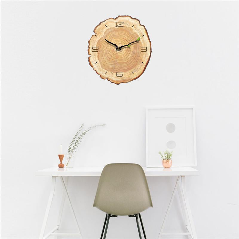 Wooden Annual Rings Wall Clock – splendiday